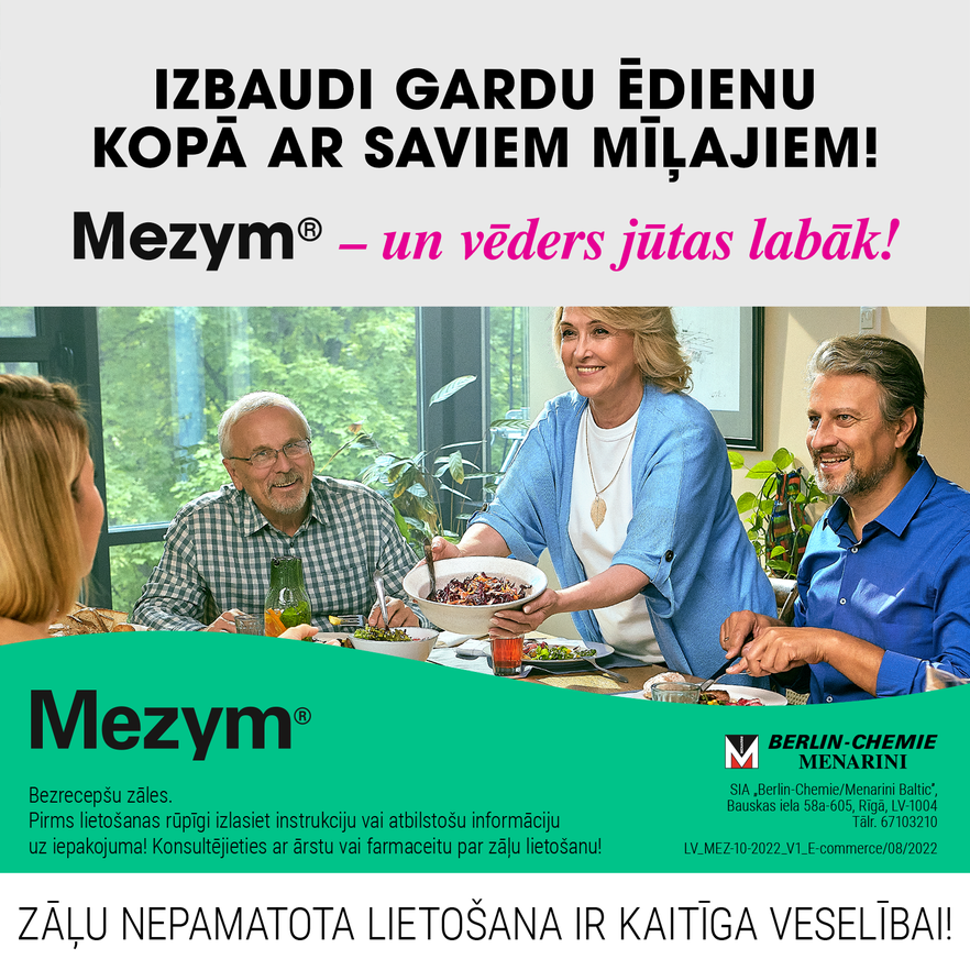 MEZYM 20000 V tabletes, 20 gab. - Piegāde visā Latvijā | Mēness aptieka