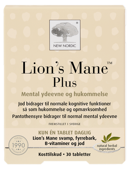 NEW NORDIC Lions Mane Plus pills, 30 pcs. | Mēness aptieka