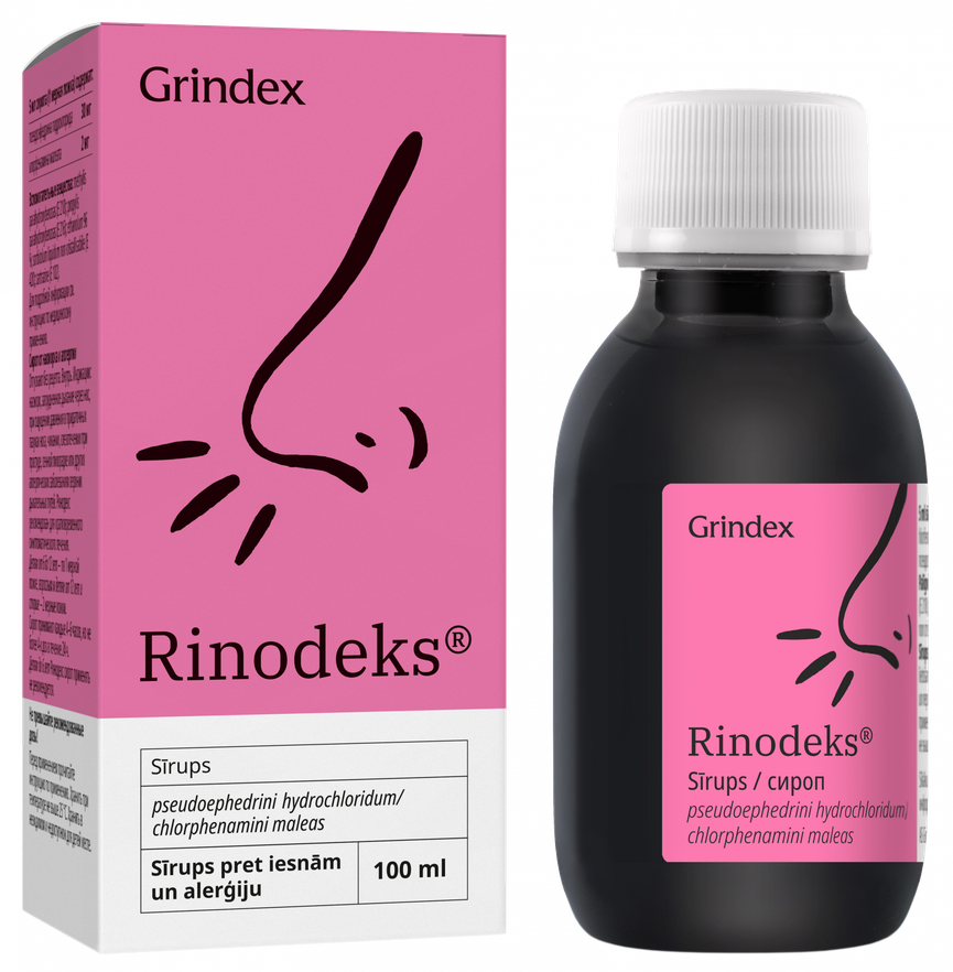 RINODEKS sīrups, 100 ml - Piegāde visā Latvijā | Mēness aptieka