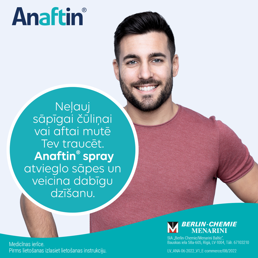 ANAFTIN Spray aerosol, 15 ml | Mēness aptieka