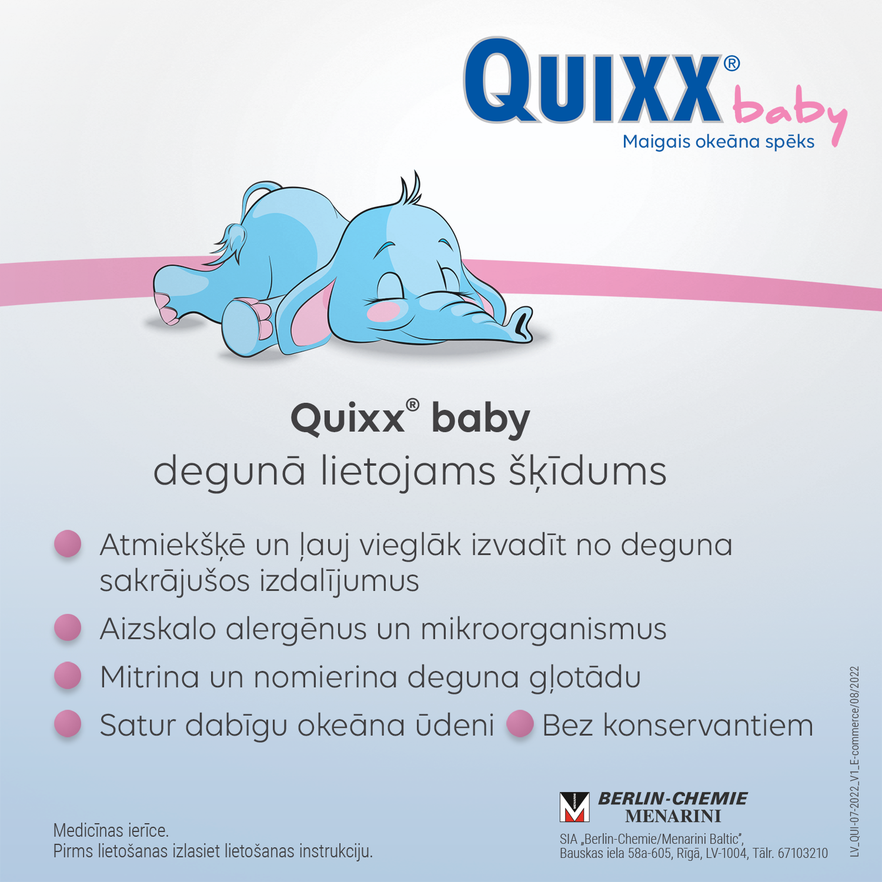 QUIXX Baby deguna pilieni, 10 ml - Piegāde visā Latvijā | Mēness aptieka
