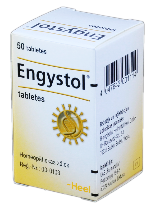 ENGYSTOL tabletes, 50 gab. - Piegāde visā Latvijā | Mēness aptieka