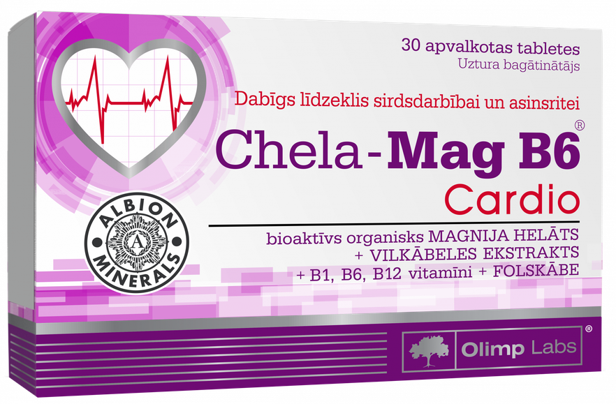 OLIMP LABS Chela Mag B6 Cardio pills, 30 pcs. | Mēness aptieka