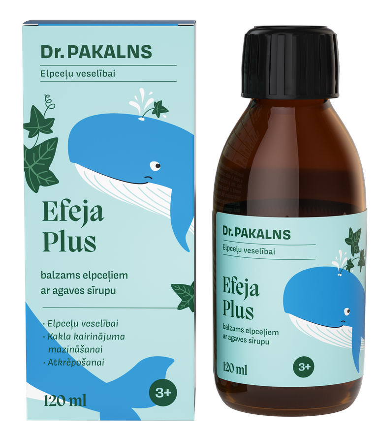 DR. PAKALNS Efeja Plus ar agaves sīrupu balzams, 120 ml - Piegāde visā ...