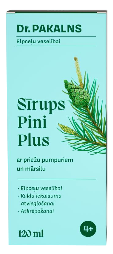 DR. PAKALNS Pini Plus syrup, 120 ml | Mēness aptieka