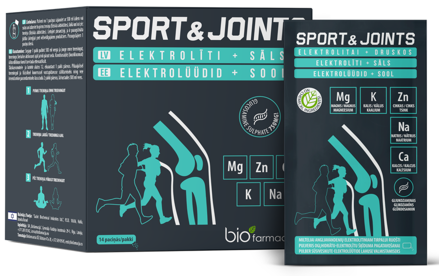 BIOFARMACIJA Bio Magnijs + Bio Kālijs, Elektrolīti Sport & Joint ...